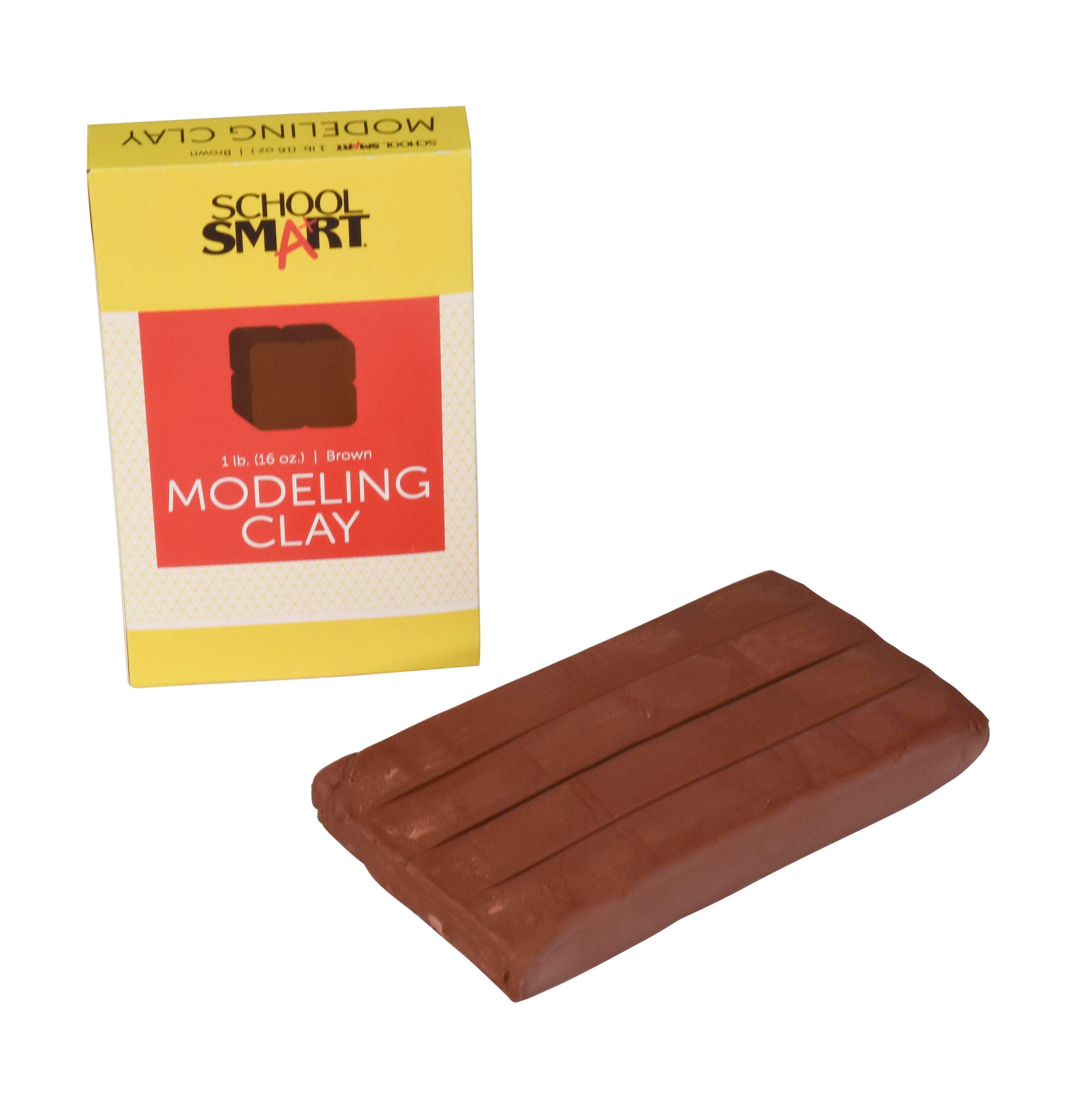 School Smart Modeling Clay Brown 1 Pound School Specialty